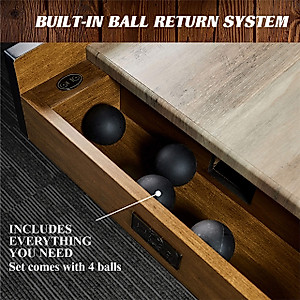 Barrington Billiards Roll and Score Game Set, 10' - Vintage Games for Arcades, Fairs, Carnivals, Rec Rooms, Playrooms, Bars - Speedball Bowling Machine with LED Lights and Electronic Scorer