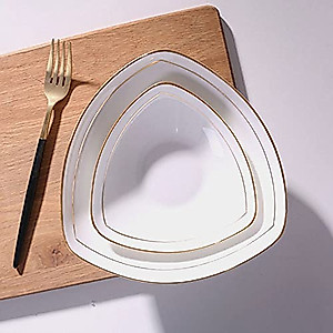 KOWMcp Dinner Plates 20.5 * 5cm White Rectangular Dinner Platter, Restaurant Dessert Plates for Appetizers, Snacks, Sushi, Lunch, Chips, Party