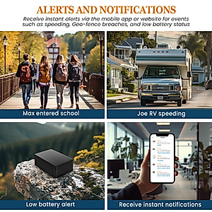ABLEGRID GPS Tracker for Vehicles Small Real Time Tracking Device for Car 3400mAh 30 Days Battery Magnetic 4G LTE Car Tracker Locator - First Month Free