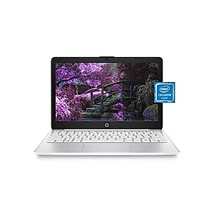 HP Stream 11 Laptop, Intel Celeron N4020, 4 GB RAM, 64 GB Storage, 11.6” HD Anti-Glare Display, Windows 11, Long Battery Life, Thin & Portable, Includes Microsoft 365 (11-ak0040nr, 2021 Diamond White)