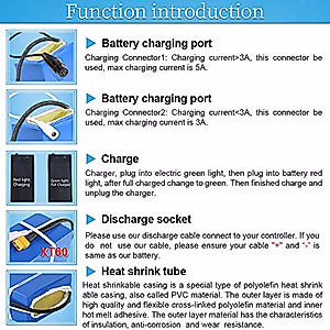 (US Warehouse) Ebike Battery 48V 20AH Waterproof Lithium Battery with 4A Charger for Ebike, Motorcycle, Go Kart, Scooter 48V 1500W 1000W 750W Motor