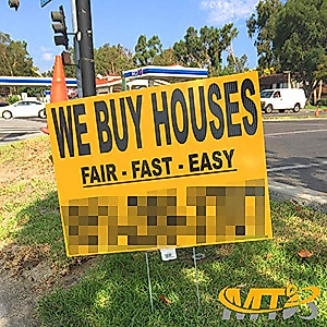 MTB H Frame Wire Stakes 30 x10-inch (Pkg of 5) 9ga Metal -Yard Sign Stakes for Advertising Board,Yard Stakes for Signs,Lawn Sign Holder