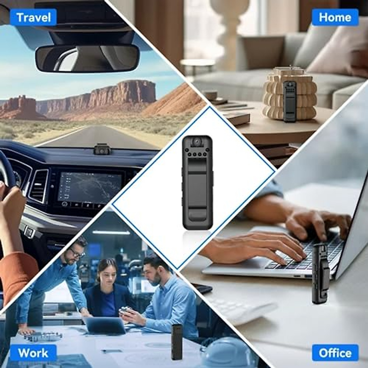 PMUYBHF Mini Body Camera with Audio and Video Recording Night Battery Camera, 1080P 64G Body Worn Camera with Upgraded Clip