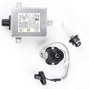 Xenon Headlight Ballast Control Unit W/D2S Bulb & Igniter Module Compatible with Acura TL MDX RDX TSX Honda Accord CR Mazda 3 CX, Replaces W3T19371 W3T16271 W3T20971 W3T15671