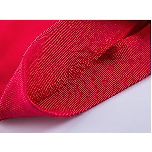 Baby Boys Girls French Terry Crewneck Sweatshirt Half-Zip Hooded Sweatshirt Color Block Pullover Festival Clothes Red