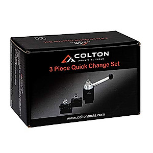 Colton Industrial Tools 3 Pc AXA Machinist Core Quick Change Wedge Tool Post Set