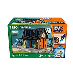 Brio World – 36007 Smart Tech Sound Spooky Train Station | Train Set Accessory Toy for Kids Age 3 Years and Up