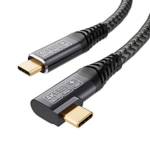 HOTUTUKI USB C to C 3.2 Gen 2×2 Cable 100W/20Gbps [6.6FT/2m] 4K Video Output Fast Charge Compatible with Thunderbolt 3/4 for MacBook iPad Galaxy Pixel Dell Yoga 27 Dell LG Type C Display Monitor etc.…