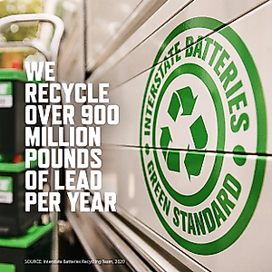 Interstate Batteries 12V 5Ah Fire & Security Battery - F1 Terminal, SLA AGM VRLA Power Patrol, Rechargeable Replacement for Fire Alarms, Locks, Security Systems (FAS1055)