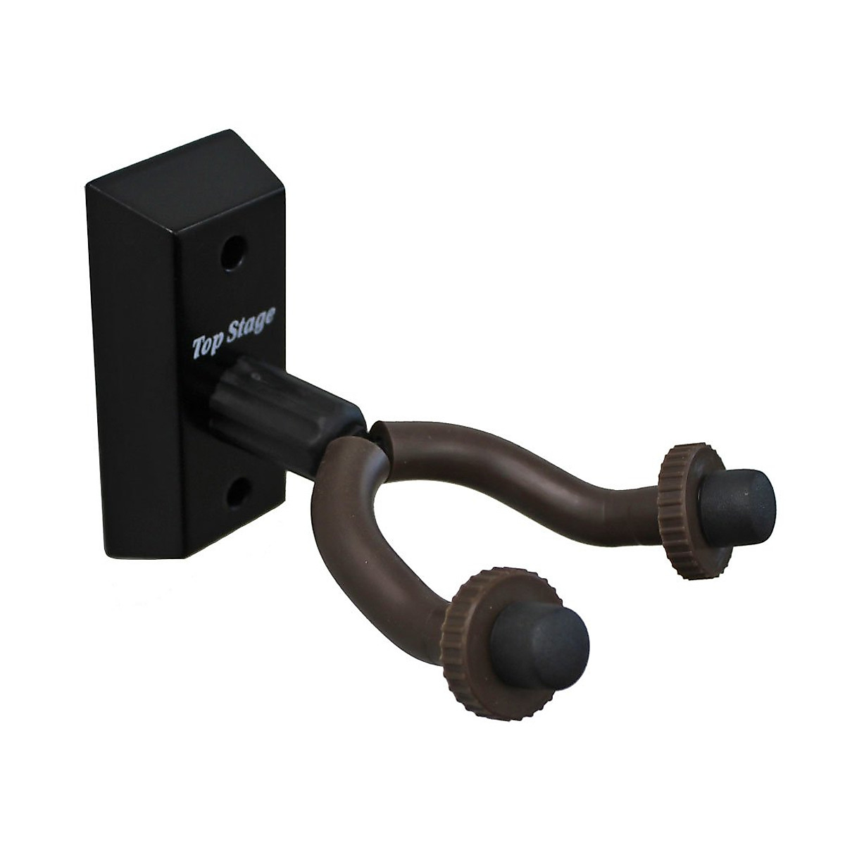 Top Stage® Home and Studio Guitar Keeper (Hanger) Stand Holder Rack w/Hardwood Base Wall Mount, JX15-BLA