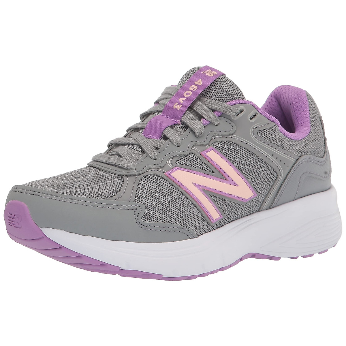 New Balance Women's 460 V3 Running Shoe, Grey/Oyster Pink, 9 Wide