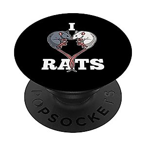 I Love Rats Rat Rodent Pet PopSockets Swappable PopGrip