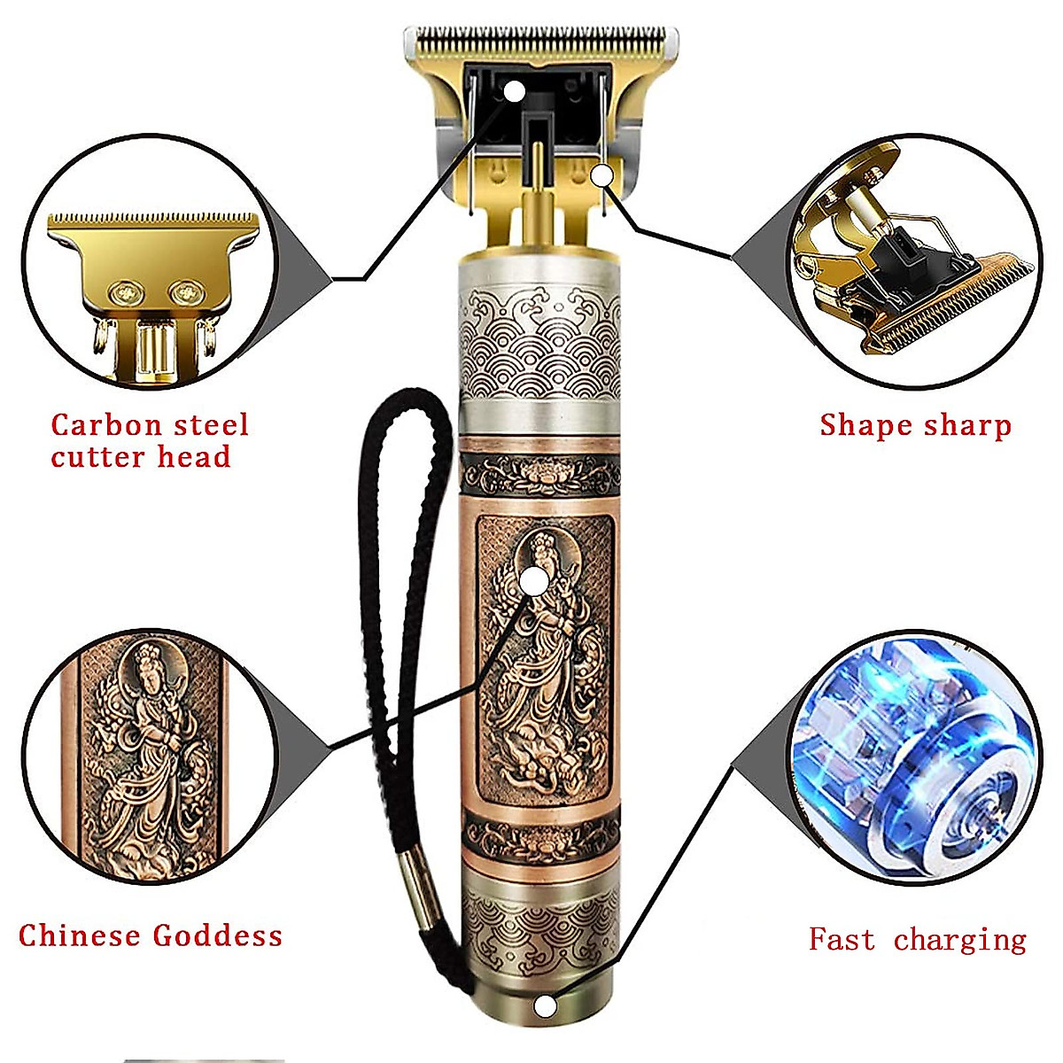 mens clipper cordless Hair Clippers, Razor Electric Professional Beard Trimmer Grooming Shaving Machine Self Hair Cutting Haircut Trimmers Cutter，guanyin