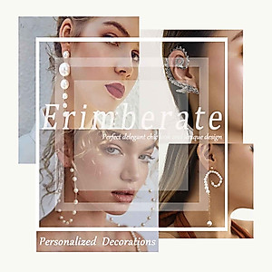 Erimberate Bohemian Crystal Bow Earrings Black Bowknot Drop Earrings Gold Cz Tassel Chain Dangle Earrings Black Bow Tie Cz Tassel Earrings Jewelry for Women and Girls Gifts