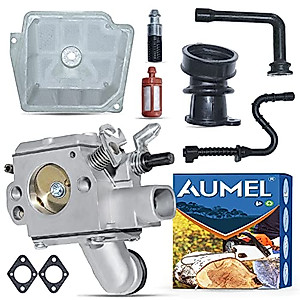 AUMEL C3R-S236 Carburetor Carb Gasket Kit for Stihl MS361 MS 361 Chainsaw Replace # 1135 120 0601 w/Air Fuel Oil Filter Line Intake Manifold.