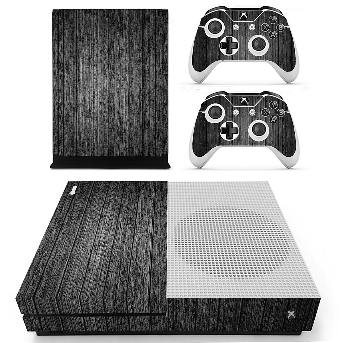 SKINOWN Protective Skin Sticker Decal Cover for Xbox One S Slim Console Weeds B