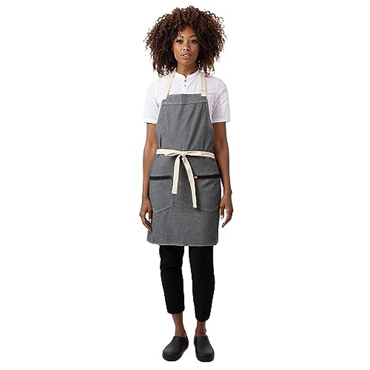 Chef Works Unisex Ridgewood Denim Apron, Stone Blu, One Size