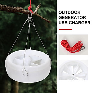 EODSAD Outdoor Generator Manual USB Charger Wind Water Dual Purpose Turbine Generator 12V Household Micro Power Generation Equipment