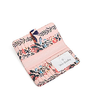 Vera Bradley Cotton Finley Wallet with RFID Protection, Paradise Coral