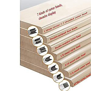 Woodworking Edge Corner Plane Chamfer Plane for Wood Chamfering DIY Hand Tool Woodcraft Corners Edge Carpenter Gift (7 different cutter heads)