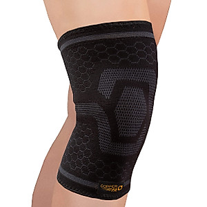 COPPER FIT ICE Plus Size Knee Compression Sleeve for Knee Pain, Inflammation, Joint Pain Relief, Meniscus, ACL, Arthritis, Circulation -- Knee Compression Support for Men and Women (2XL/3XL)