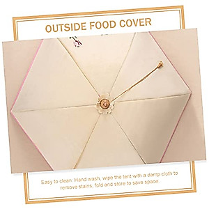 HEMOTON 4pcs Insulation Food Cover Outdoor Food Covers Portable Tent Dining Table Protector Picnic Food Cover Dessert Display Cover Food Warmer Cover Heat Preservation Food Covers for Home