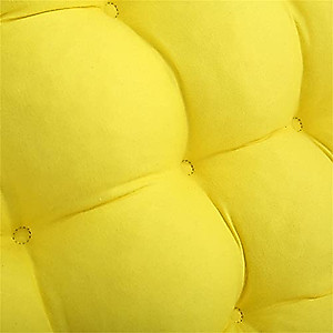 Rocking Chair Cushion Set with Ties, 2 Piece Non-Slip Seat, Back Chair Cushion Indoor/Outdoor Soft Thick Patio Chaise Lounger Cushion Overstuffed Patio Chair Cushion Swing Cushion(21" X 17"/17" X 17")