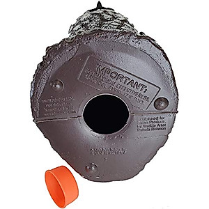 Dalen Fake Owl Decoy to Scare Birds Away from Gardens, Rooftops, and Patios - Scarecrow Provides Chemical-Free Pest Control - Safe and Humane, 16" Great Horned Owl - Snow White