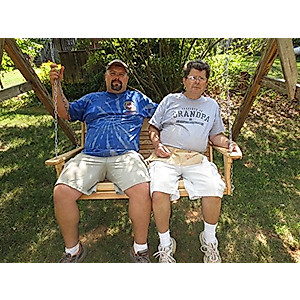 Wood Tree Swings-Cypress Porch Swing/Wood Porch Swing/USA Made/Wooden Swing