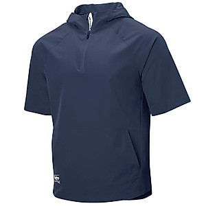 Rawlings Men's Standard Adult Color Sync Short Sleeve Jacket, Navy, Medium