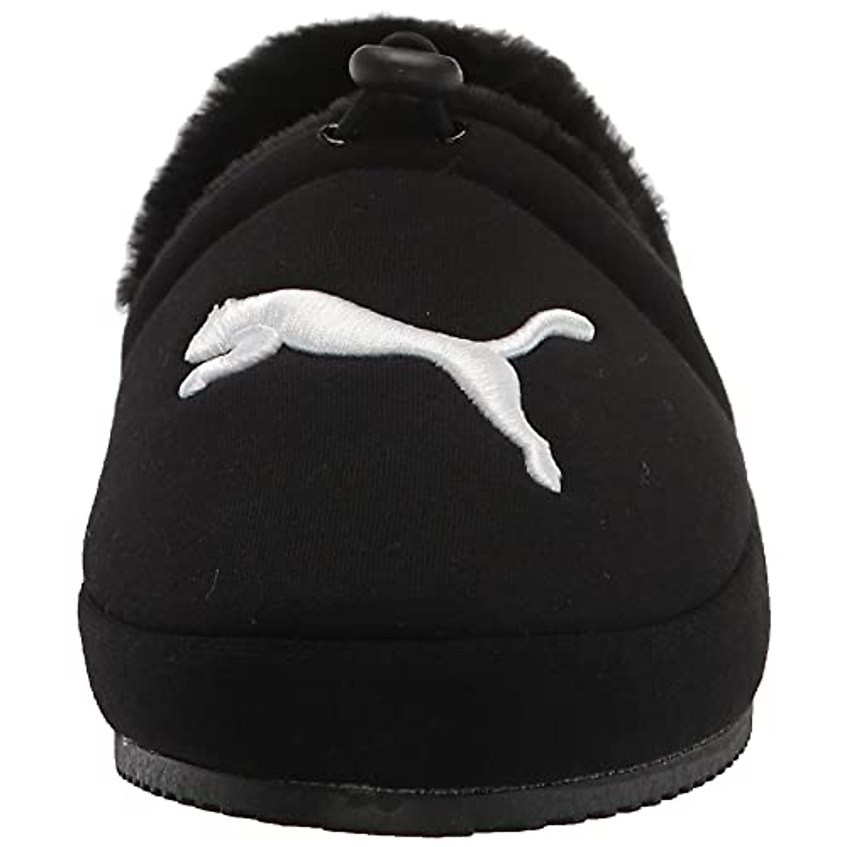 PUMA Men's Tuff Moccasin Slipper, Black Whit, 9