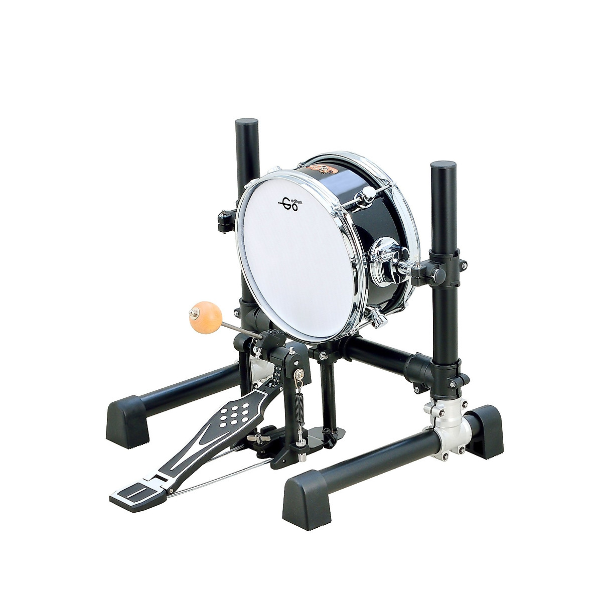 Goedrum GBD10 10 inch Electronic Kick or Bass Drum Color Black/Metal Drum Shell