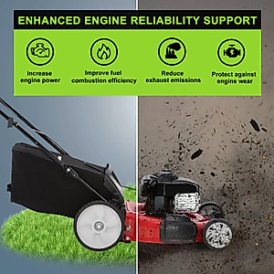 Harbot 491588S 491588 Air Filter for Troy-Bilt TB110 TB230 TB210 Briggs and Stratton 4915885 399959 Flat Air Cleaner Cartridge 3.5-6.5 Hp Quantum Engines Lawn Mower Parts Air Filter