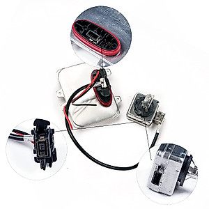 5DV 009 000-00 Xenon HID Headlight Ballast Control Unit W/D1S Bulb & Igniter Module Compatible with Cadillac Escalade BMW E60 Volkswagen Golf Ch ry sler Town & Country, Replaces 12767670 15782392