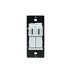 Legrand - Pass & Seymour Dimmer Light Switch with Fan Speed Control Switch, White Single Pole Dimmer Switch, LSCLDC163PWCCV4, 1 Count