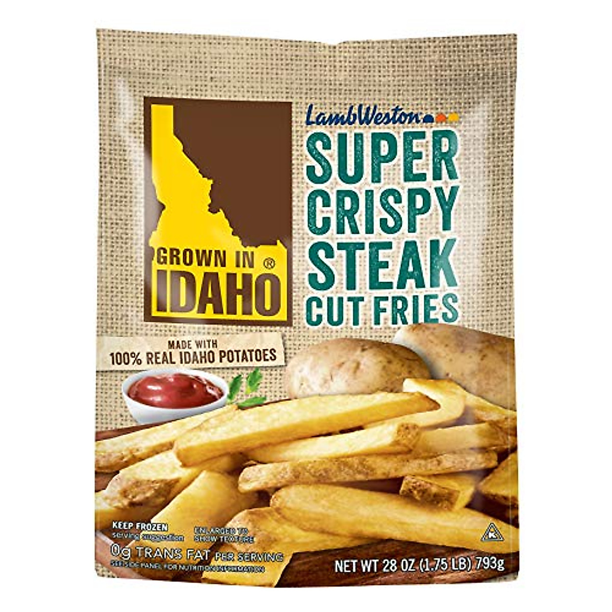 Grown in Idaho Super Crispy Steak Cut Fries, 28 oz (Frozen)