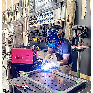 OmniWall 18 Gauge Galvanneal Metal Pegboard 16'' x 32'' OmniPanel (Includes Cleats) for Tools, Black (Black)