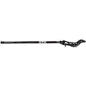 STX Lacrosse Fortress 700 Complete Women's Stick w/Crux Mesh 2.0 Pocket, Black