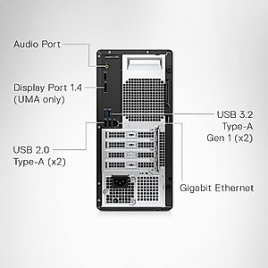 Dell Inspiron 3020 Desktop PC Computer Tower 2023 | 13th Gen Intel Core i5-13400, 16GB DDR4 RAM, 512GB NVMe M.2 PCIe SSD + 2TB HDD, Intel UHD Graphics 730, WiFi 6, Windows 11 Home | Mist Blue