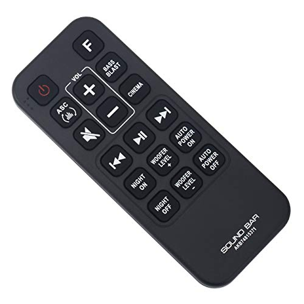 AKB74815371 Replace Remote Control fit for LG Sound Bar Speaker System SJ3 SJ4 SPJ4B-W SK4D SL3D SPH4B-W Soundbar SPJ4BW SPH4BW