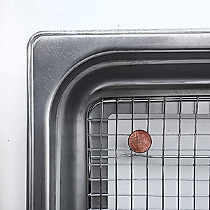 Raw Rutes - Stainless Garden Sifter for Compost, Dirt and Potting Soil - Welded Wire Mesh (Hand Held Garden Sifter) 13"x21"