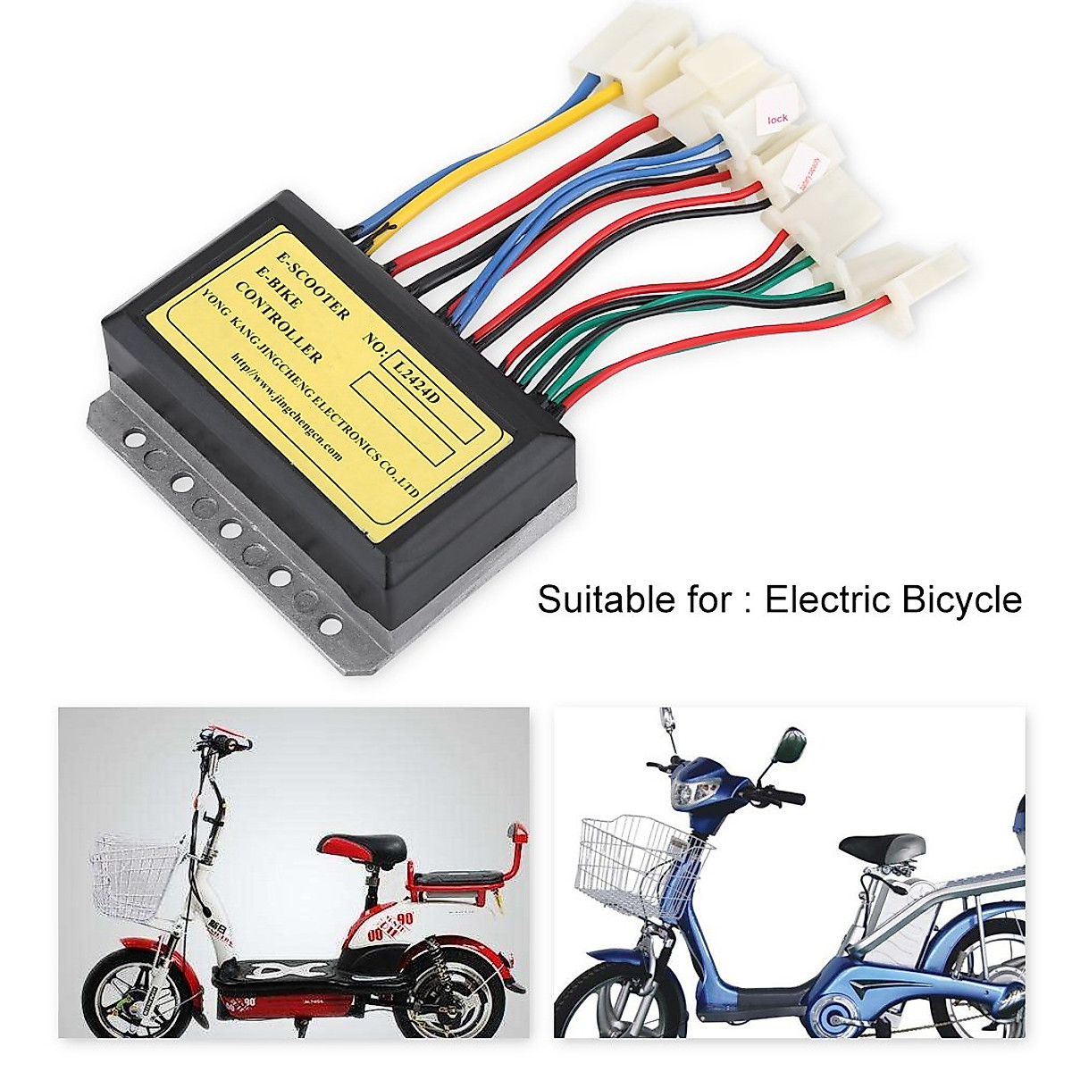 Motor Controller, 24V 250W Electric Motor Controller Brushless Motor Speed Controller for E-Bike/Electric