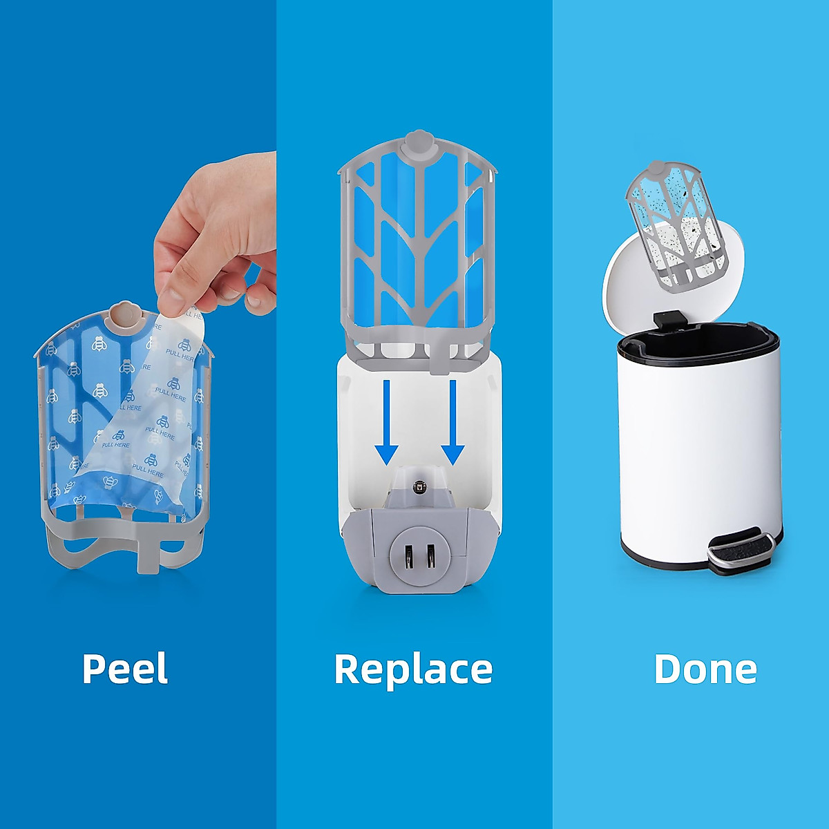 SHAPON Refill Cartridge Kit Replacement Compatible with ZEVO M364 Flying Insect Trap (8 Pack)