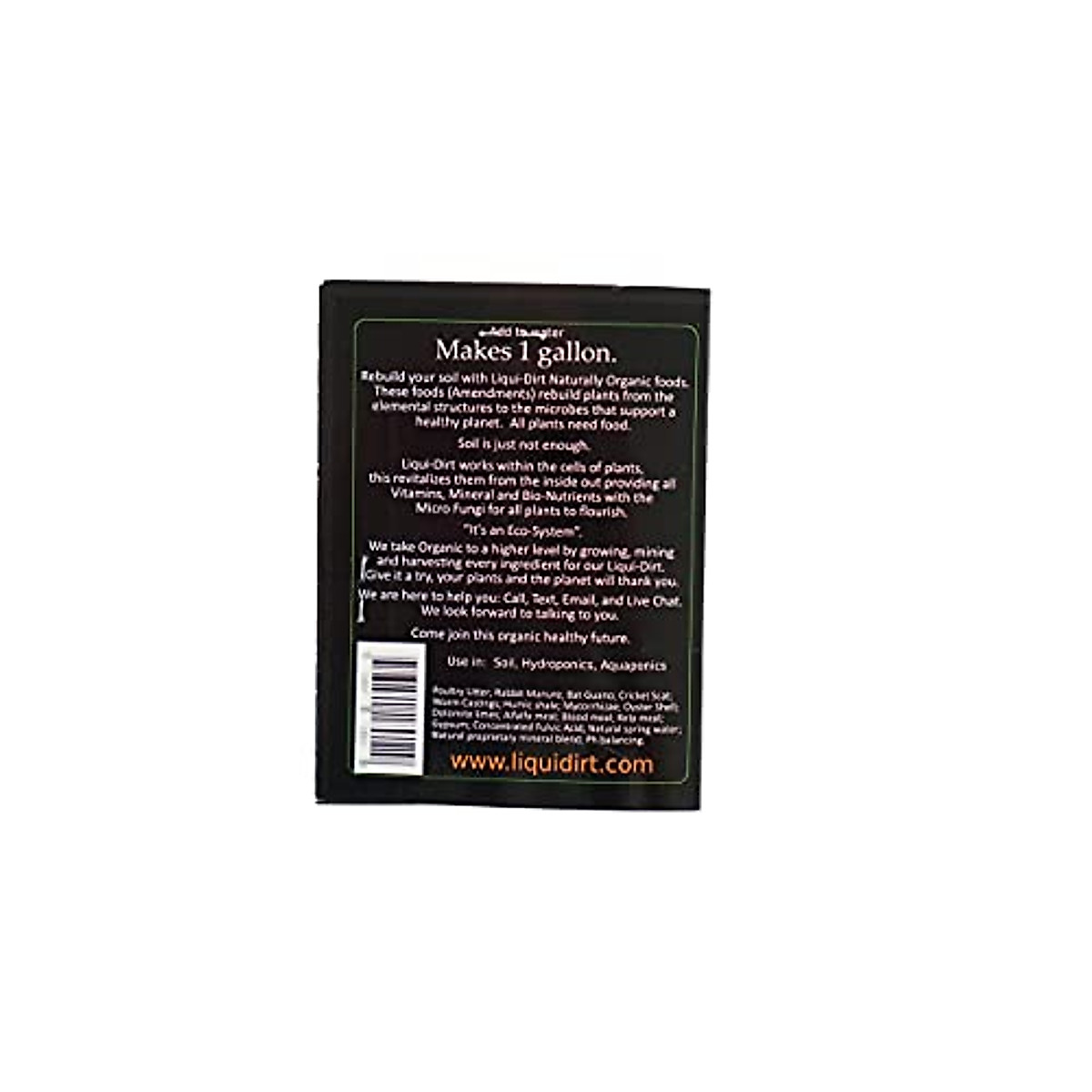 Liqui-Dirt Nano Powder All-Purpose Organic Complete Plant Food -18 Balanced Super Foods Blend of Vitamins Minerals Micro-Fungi and Bio-Organisms (1 Gallon)