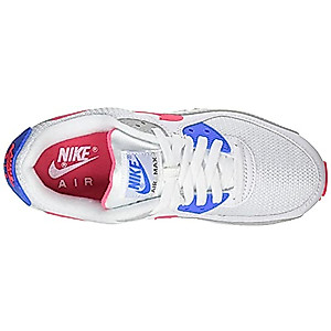 Nike Women's AIR MAX III Running Shoe, White Hot Coral Blue Crystal Grey Fog, 8.5