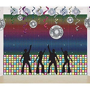 Beistle Disco Silhouettes, 32.75" and 36.5", Black, 54618