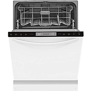Frigidaire FFID2426TW 24 Energy Star Certified Built-In Dishwasher with OrbitClean Spray Arm Heated Dry 4 Cycles Delay Start and 14 Place Settings in White
