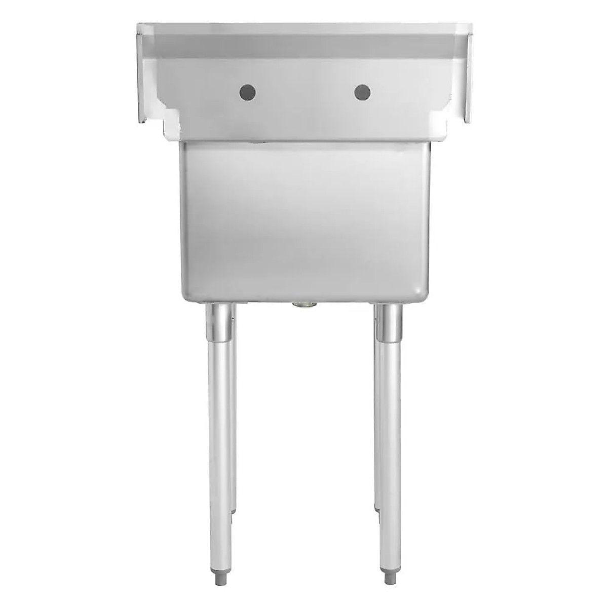 Kratos 29N-007-Commercial NSF 1 Compartment Sink - 18"Wx18"Lx12"H Bowl Size - 18-Gauge Stainless Steel