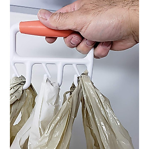 Grocery Bags Ergonomic Handle | Carrier Helper Grip Multiple Shopping Bag 3 Each Holder ( 4 Pack)