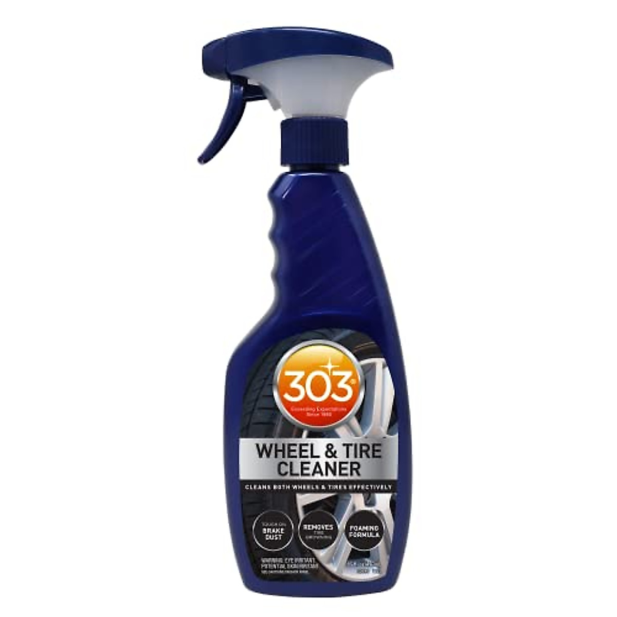 303 Wheel and Tire Cleaner - Cleans Both Wheels and Tires Effectively - Tough on Brake Dust - Removes Tire Browning - Foaming Formula, 15.5 fl. oz. (30596CSR) Packaging May Vary